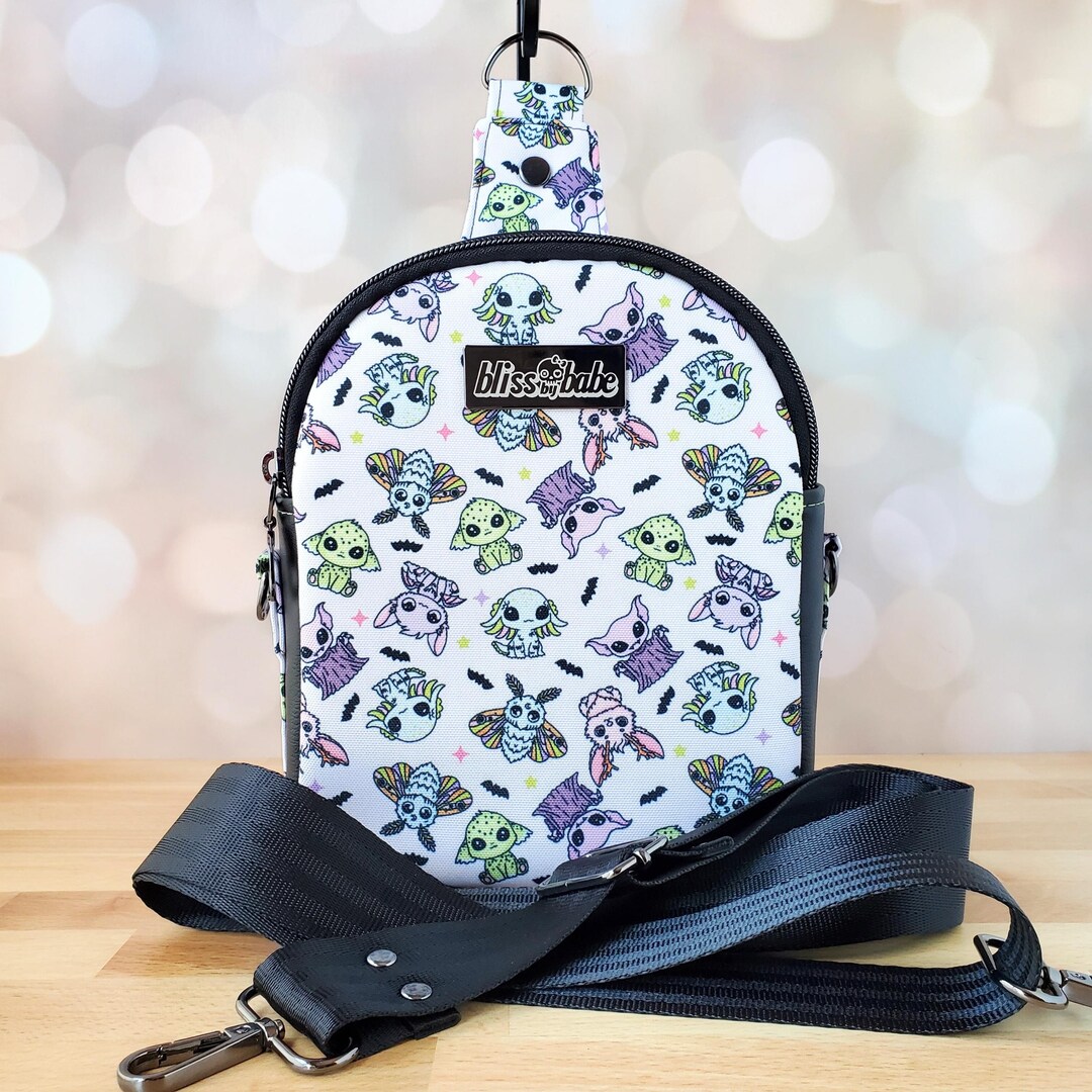 Cute Pastel Cryptids Convertible Mini Backpack, Small Crossbody Purse ...