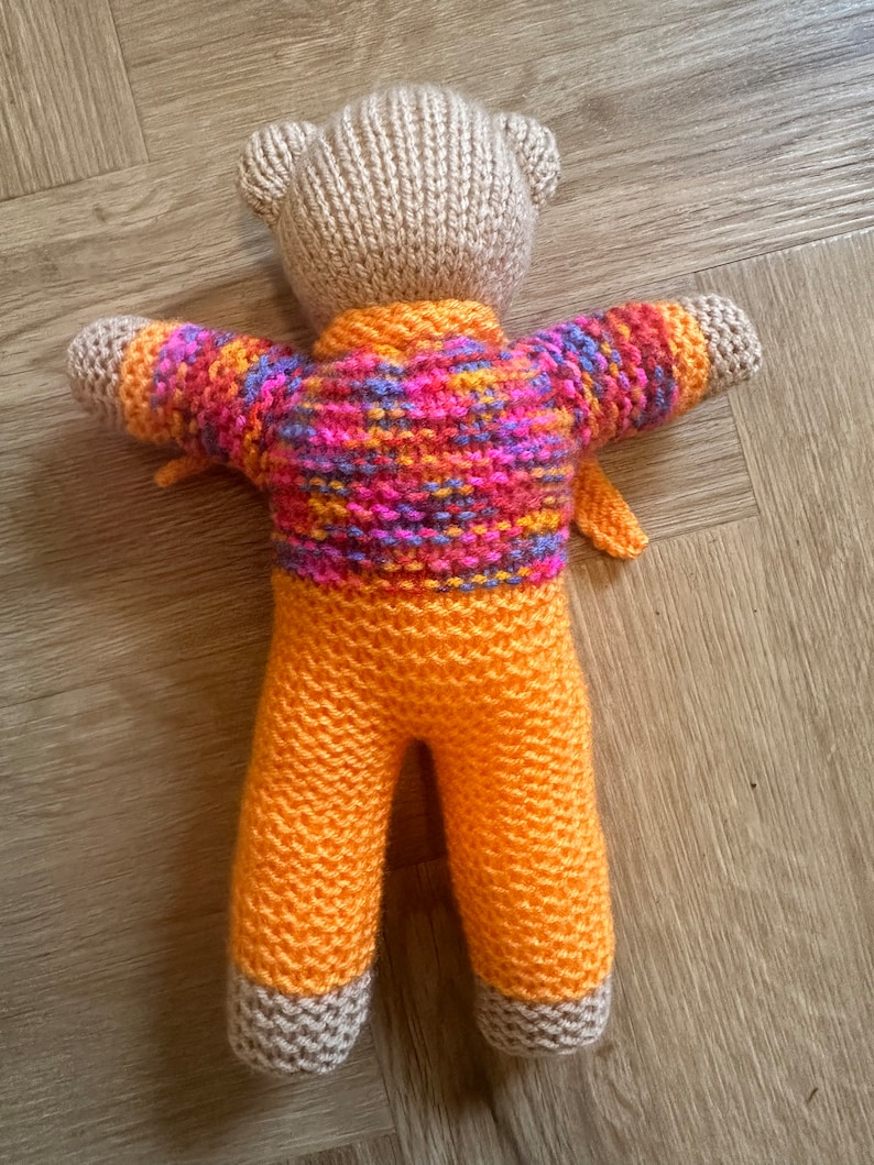 Hand Knitted Teddy Bear - Etsy UK