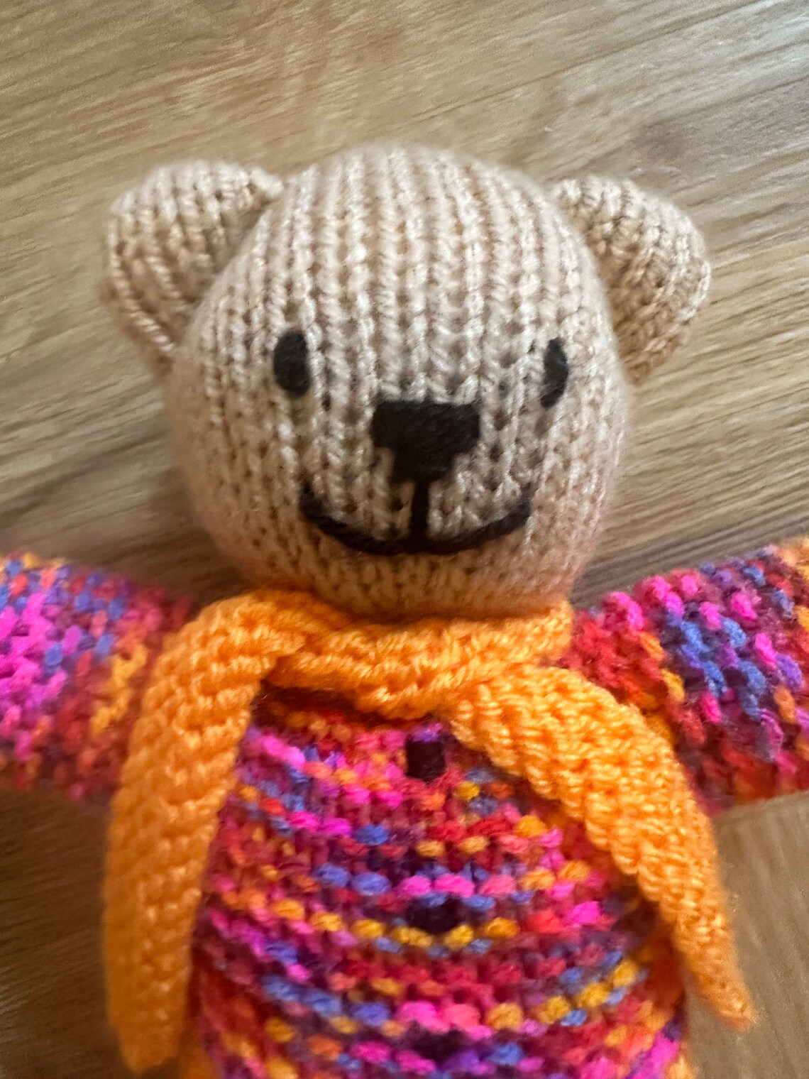 Hand Knitted Teddy Bear - Etsy UK