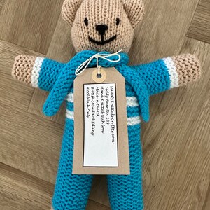 Hand Knitted Teddy Bear - Etsy