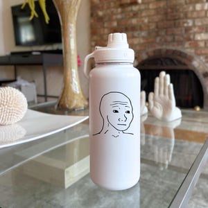 Wojak Feels Guy Decal – Meme Vinyl Sticker for Laptop, Water Bottle ...