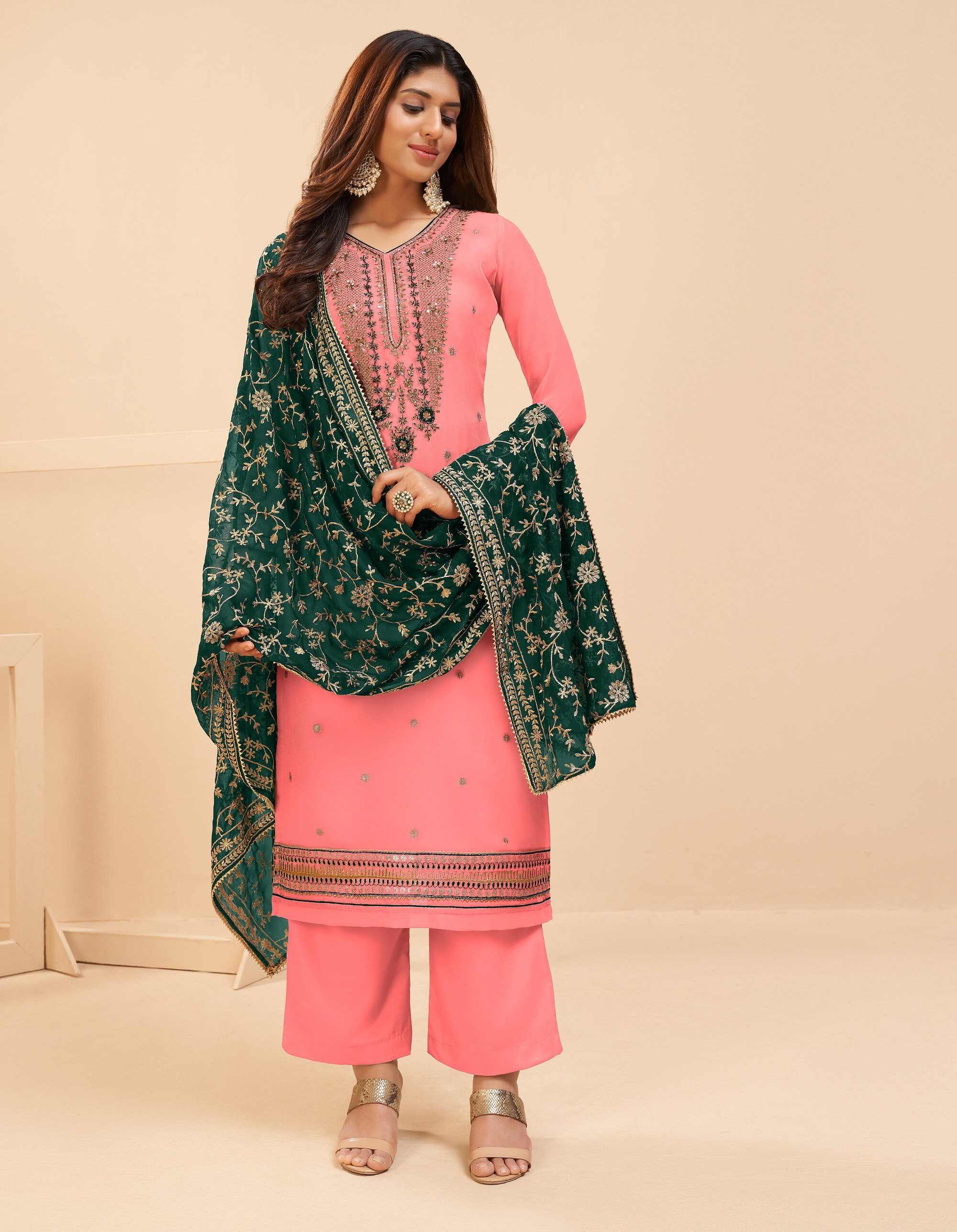 Plus Size Pakistani Salwar Kameez Suit Casual Straight Cut - Etsy