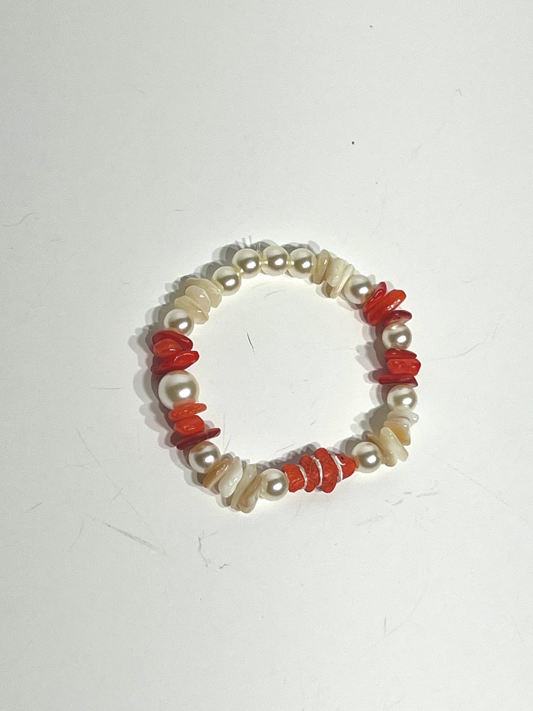 Clownfish Bracelet Clownfish Charm Mermaid Jewelry Aquatic Jewelry - Etsy