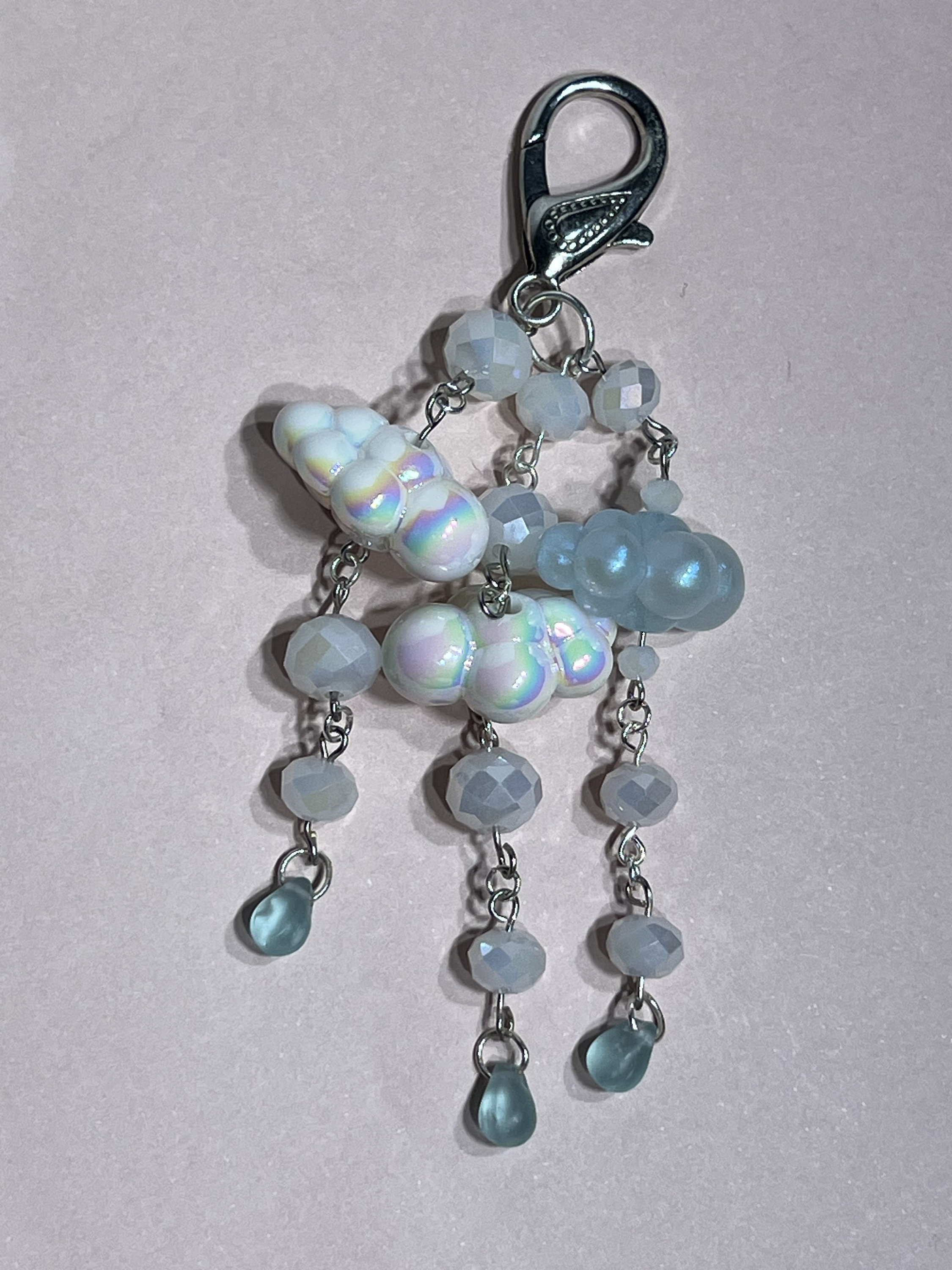 Rain Cloud Keychain and Accessory - Etsy