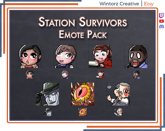 Twitch Emotes: RE2 Station Survivors Emotes Set | Etsy