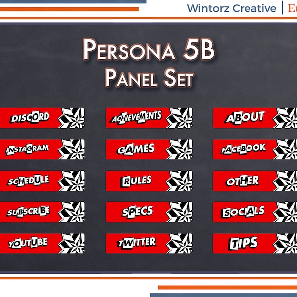 Persona 5 Emotes Twitch - Etsy