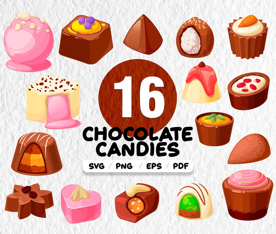 Chocolate Candies Svg,candy Svg,bundle Cute ,candies Svg,chocolate ...