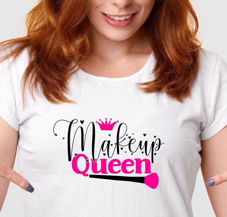 Make up Queen Svg, Makeup Svg, Girls Design, Funny Svg Quotes, Print ...