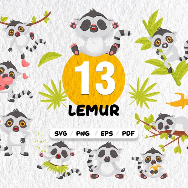 Lemur Print - Etsy