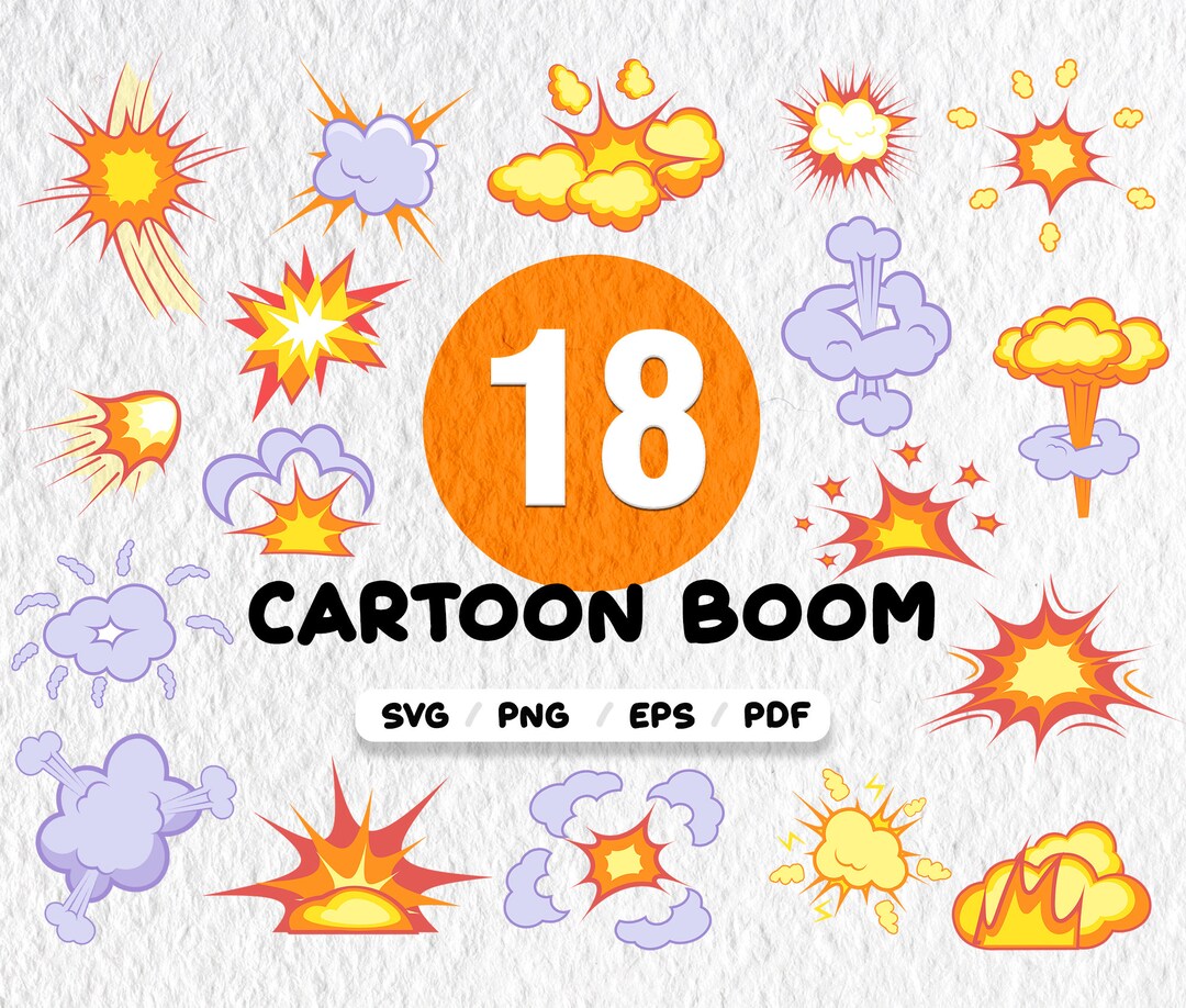 Cartoon Boom Svgboom Svg Boom Action comic Blast - Etsy