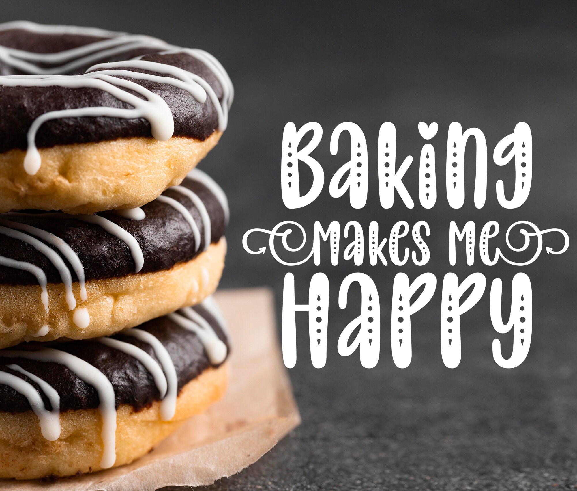 Baking Makes Me Happy Svg,baking Cut File, Baking Svg, Baking, I Love ...