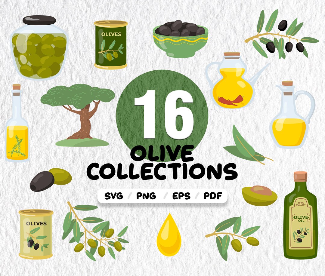 Olive Svg, Olive Collection Svg,olive Leaves Svg,olive Branches Svg ...