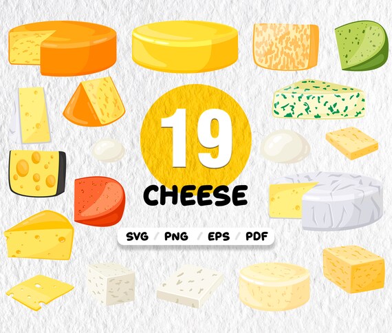 Cheese Svgcheese SVG Bundle Cheese SVG Cheese Clipart | Etsy