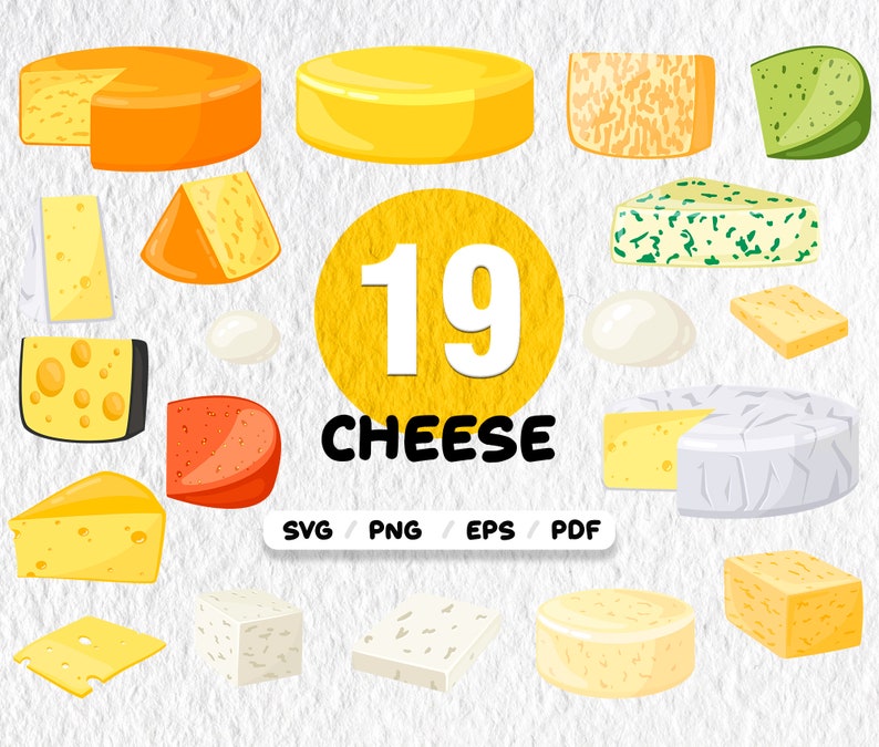 Cheese Svg,cheese SVG Bundle, Cheese SVG, Cheese Clipart, Cheese Cut ...