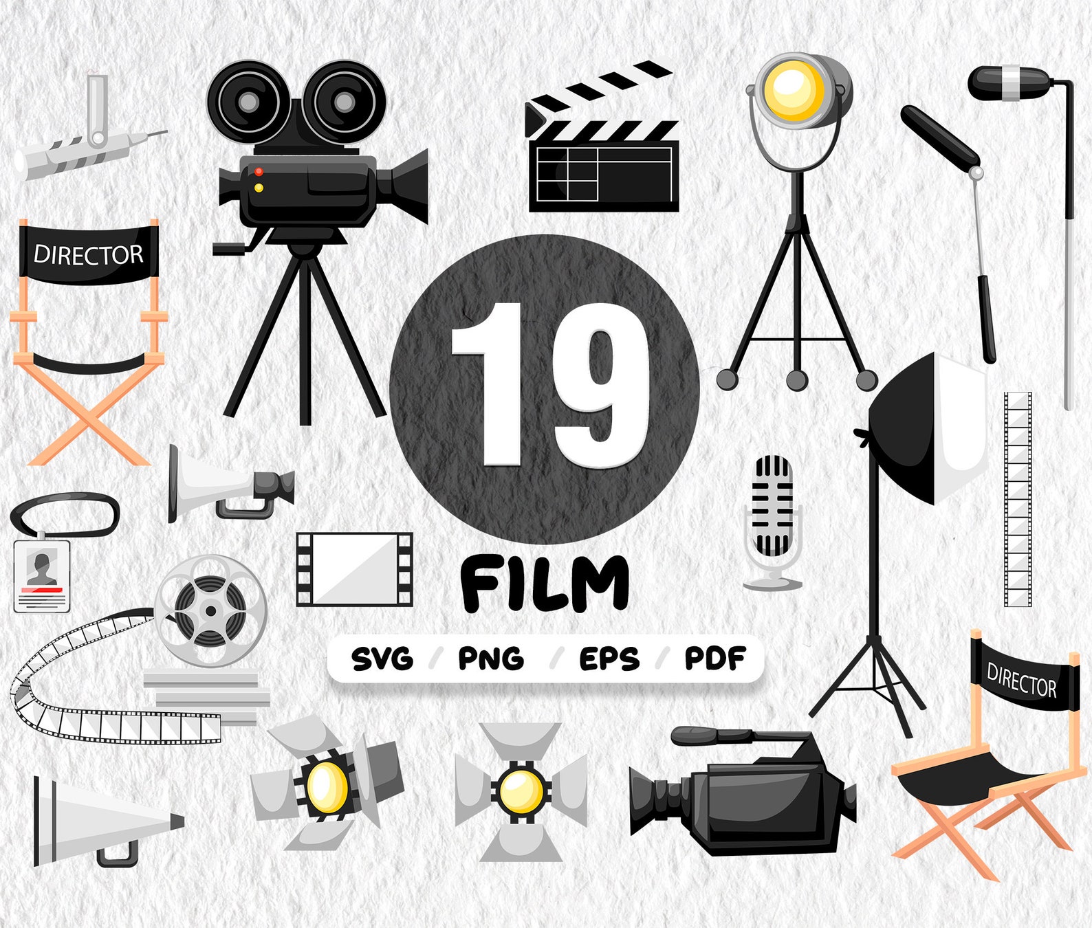 FILM SVG Film Vectorfilm Silhouettemovie Svgfilm Strip - Etsy