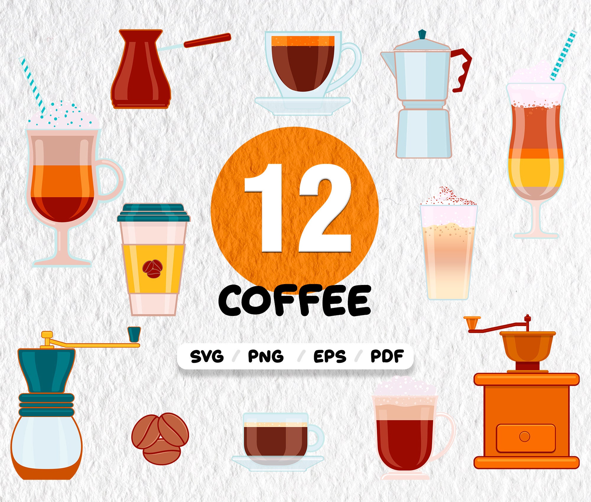 Café svg, Café SVG, Paquete de café SVG, Archivos para silueta, Taza de ...