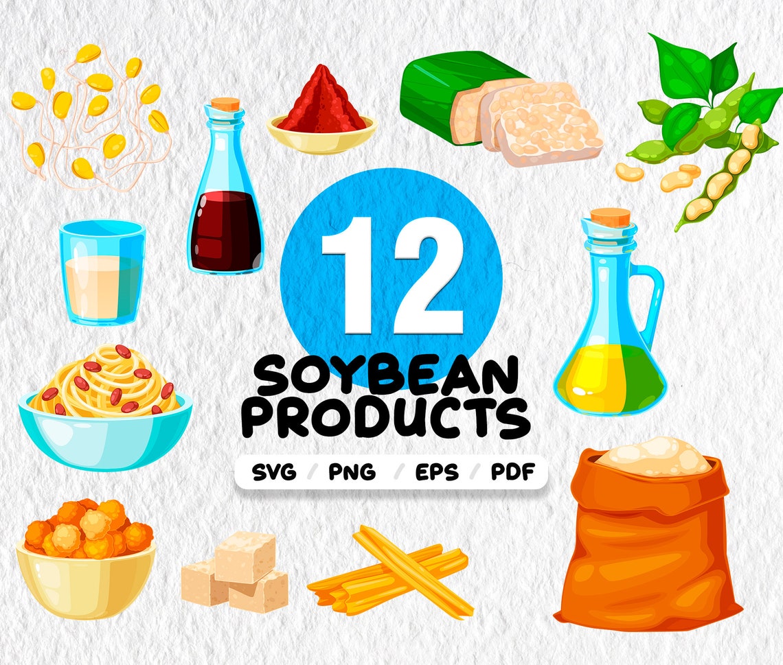Soybean Products Svg Soybean Plant Svg Organic Food - Etsy