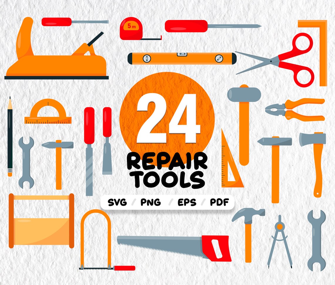 Repair Tools Svgwrench Svg Tools Svg Hammer Svg - Etsy