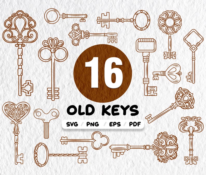Vintage Key Svg Key Svg Home Key Svg Keys Svg Old Key | Etsy