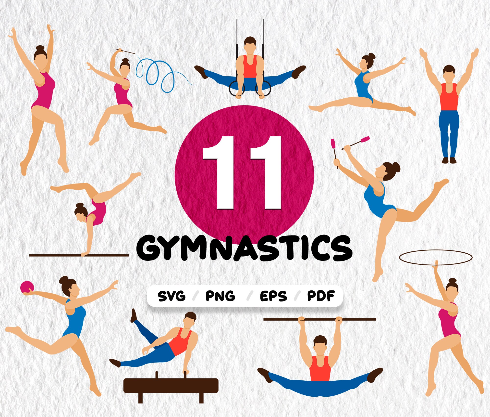 Gymnastics Moves Clipart