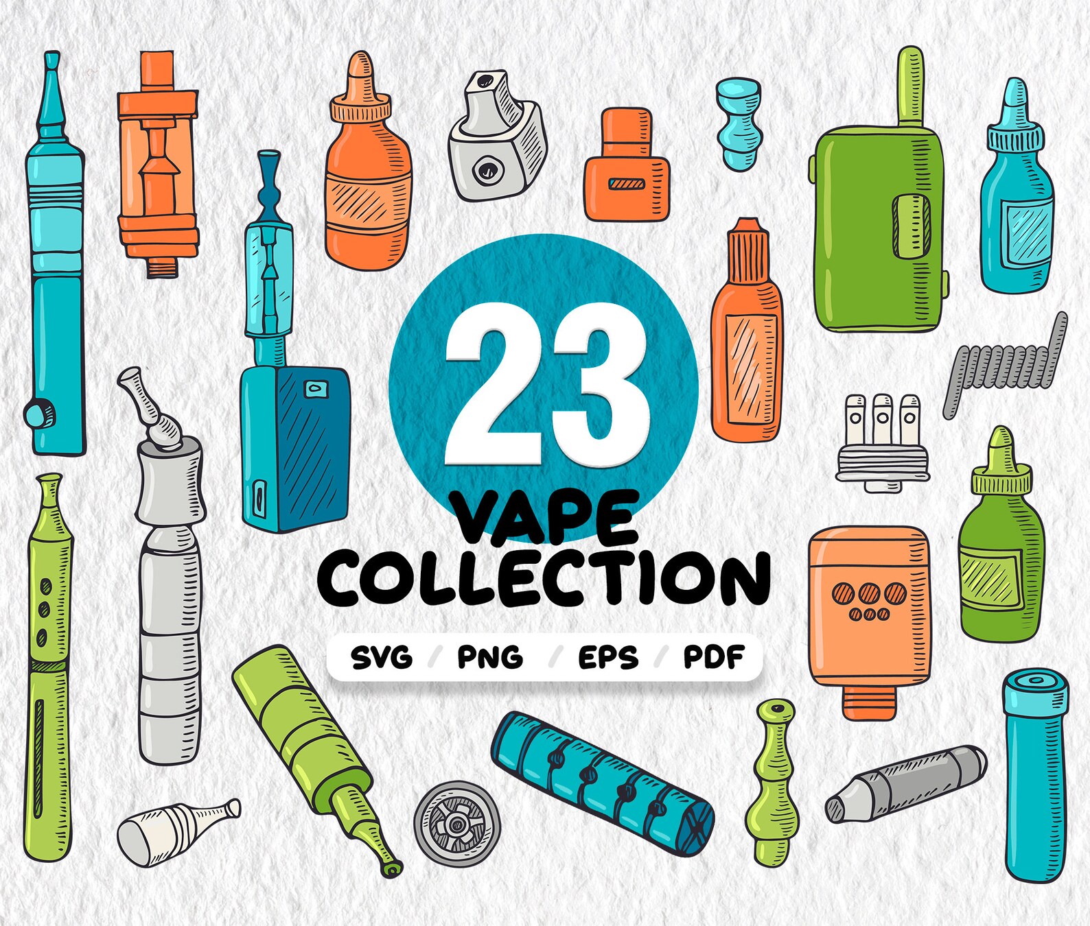 Vape colección svg vape svg humo svg vapers svg hookah - Etsy España