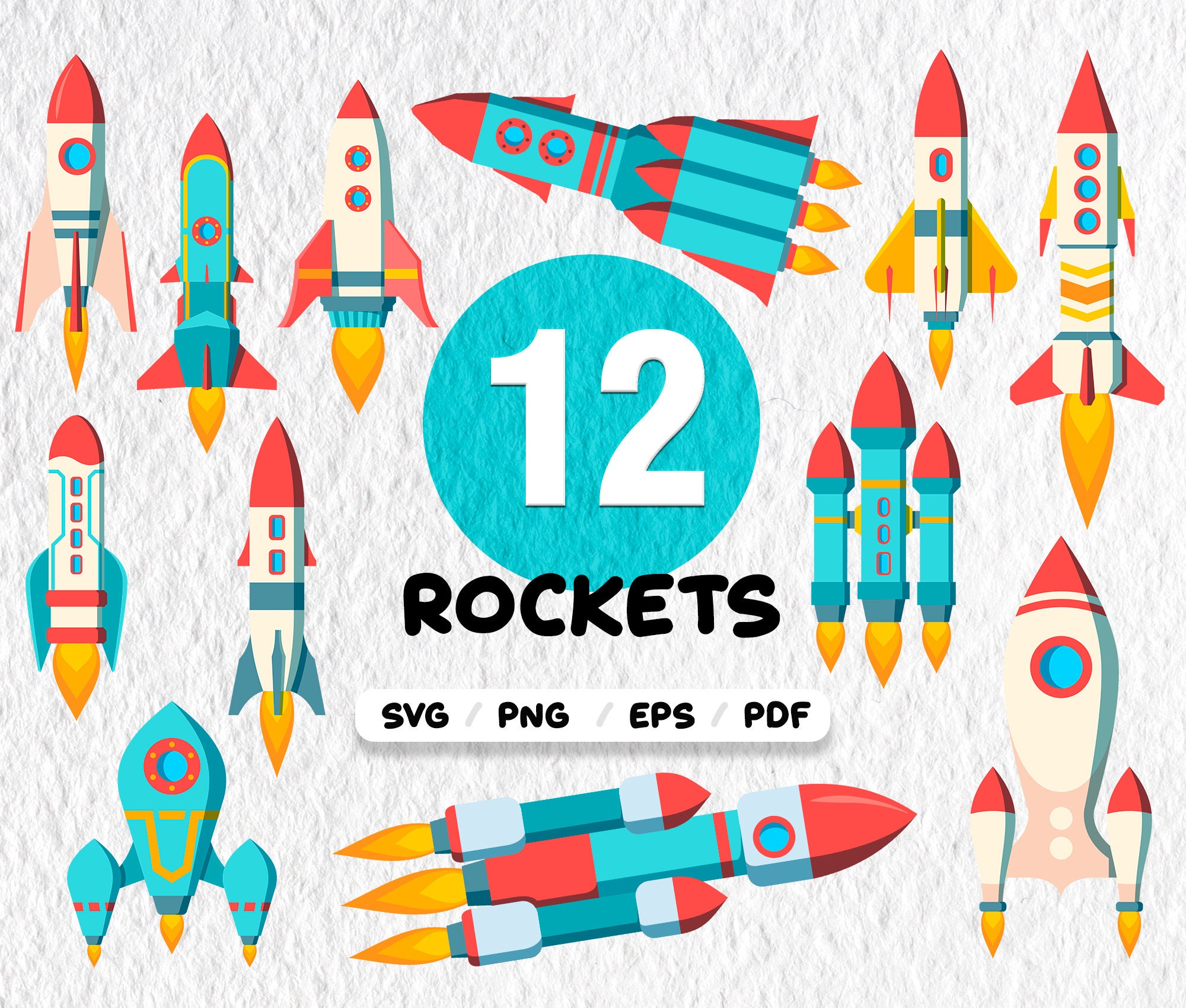 Rocket Svg, Rockets SVG, Rocket PNG, Spacecraft Clipart, Missile File ...