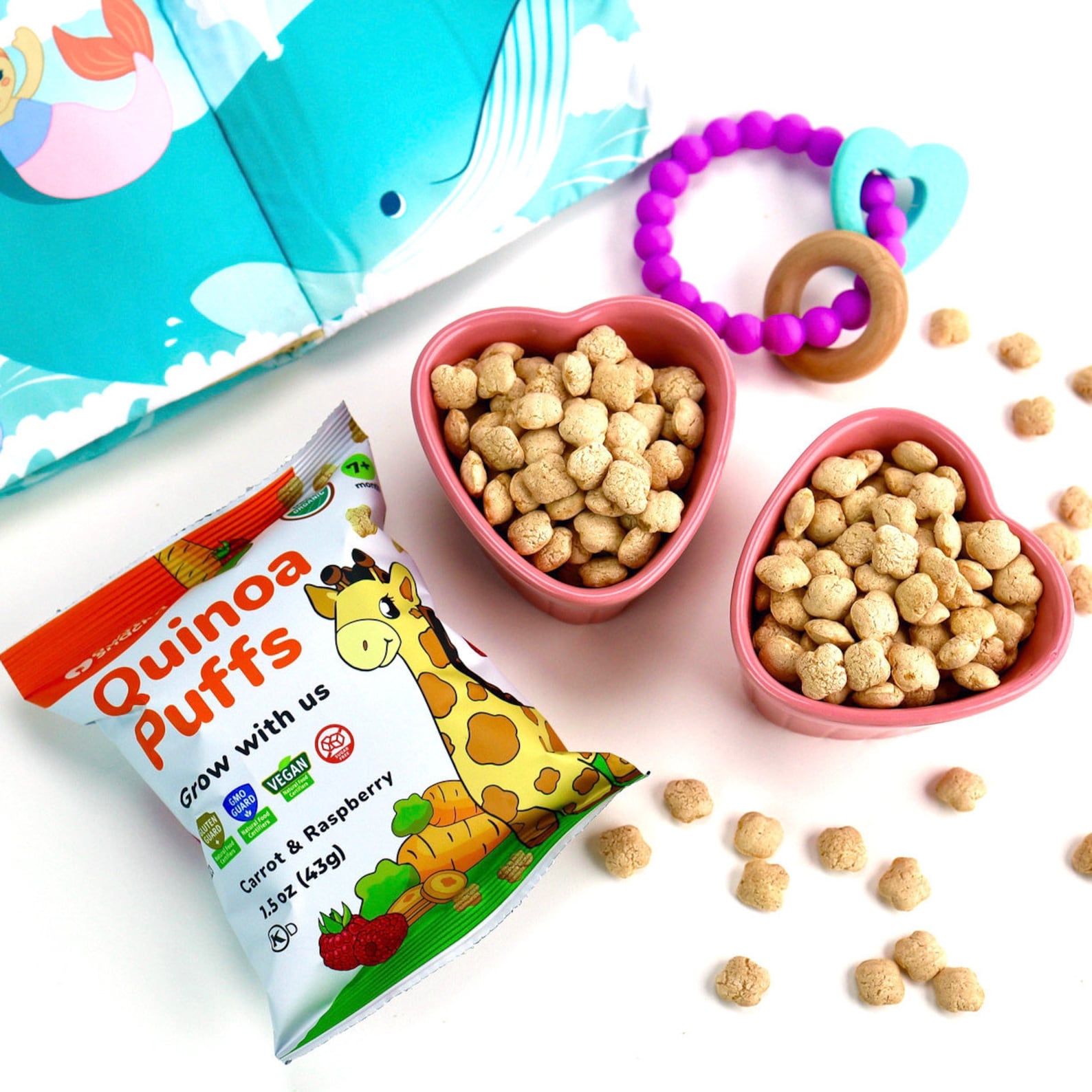 Awsum Snacks Organic Superfood Quinoa Puffs Variety Pack 12 1.5 Oz Bags ...