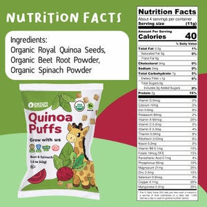 Awsum Snacks Organic Superfood Quinoa Puffs Variety Pack 12 1.5 Oz Bags ...