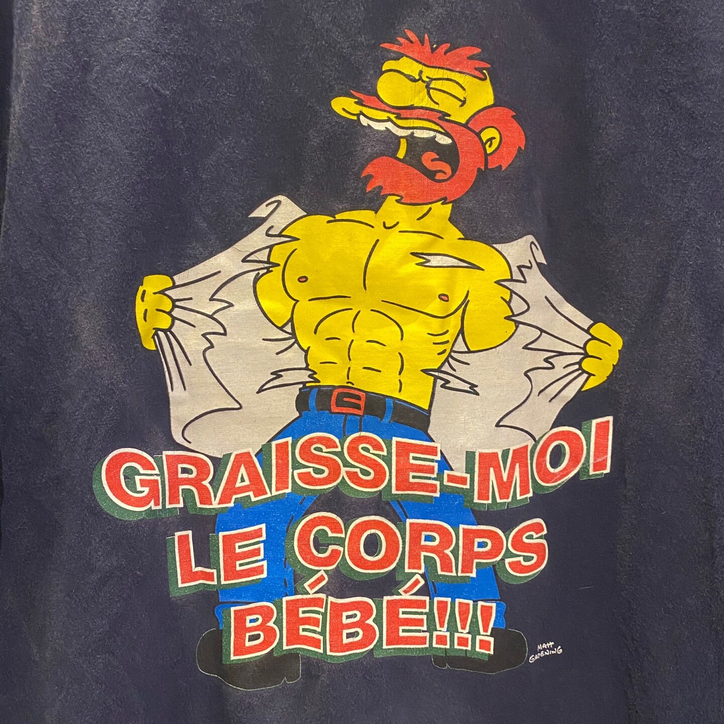 Vintage Simpson's graisse-moi Le Corps Bebe Graphic T-shirt Vintage T ...