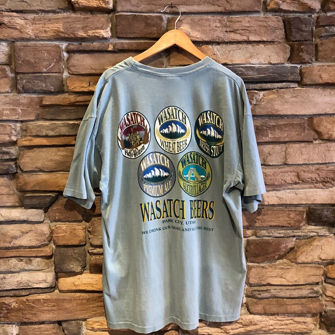 Vintage Spelcor Wasatch Beers Park City Utah Graphic T-shirt | Vintage ...