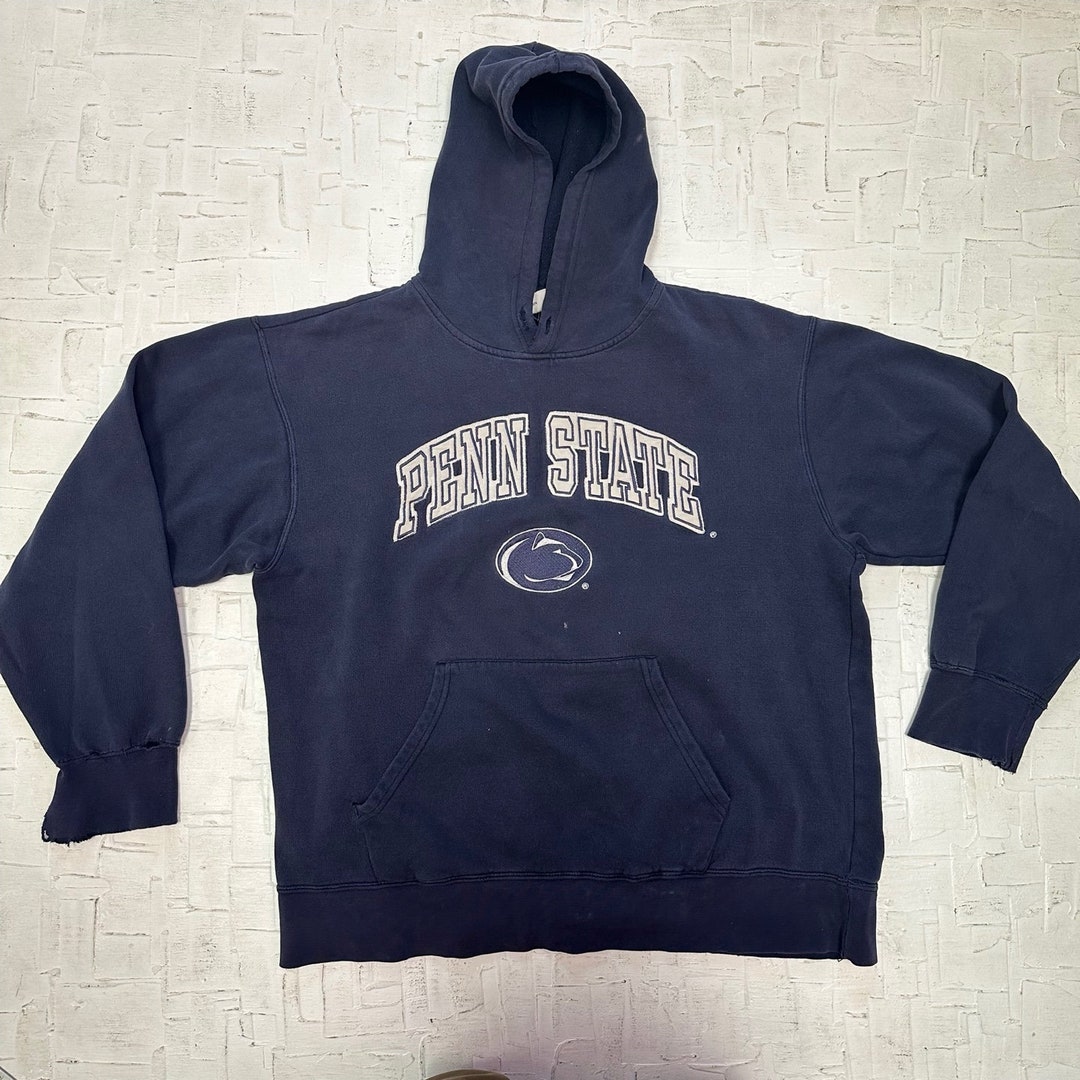 Vintage Distressed Penn State University Navy Blue Hoodie | Vintage ...
