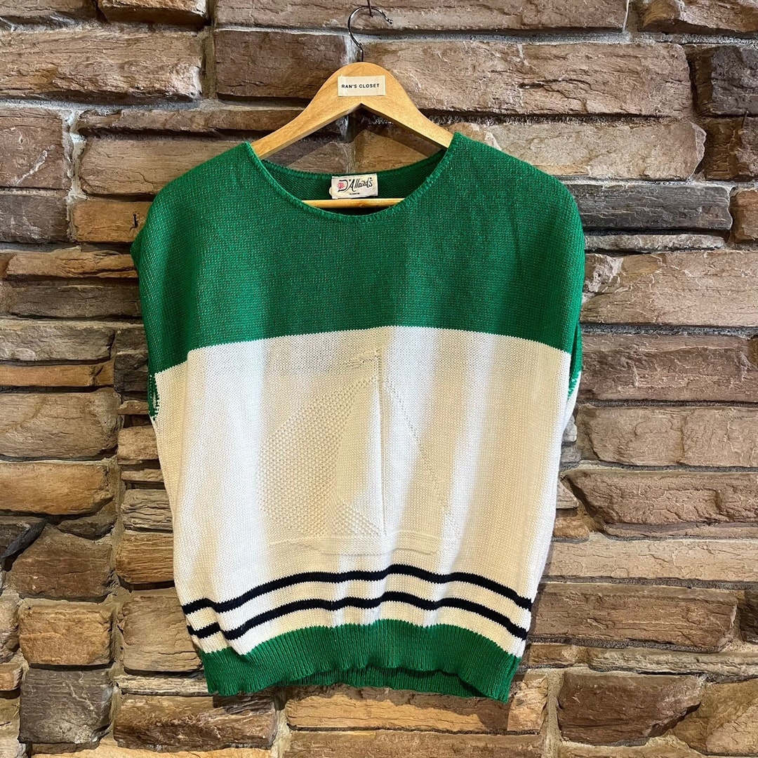 Vintage D'allairds Knit Sailboat Pattern Sweater Vest - Etsy