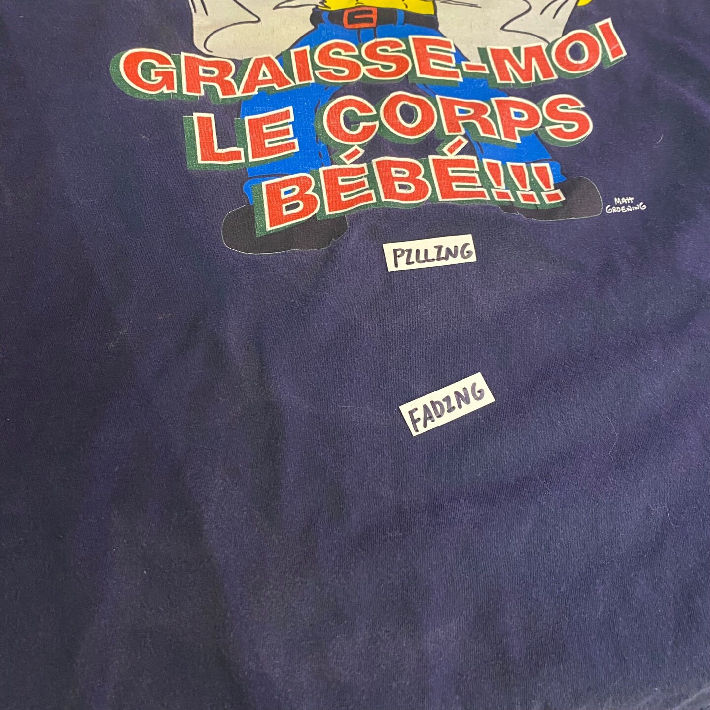 Vintage Simpson's graisse-moi Le Corps Bebe Graphic T-shirt Vintage T ...