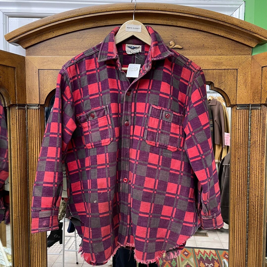 Vintage Champion Flannel | Vintage Flannel Button up | Vintage Champion ...