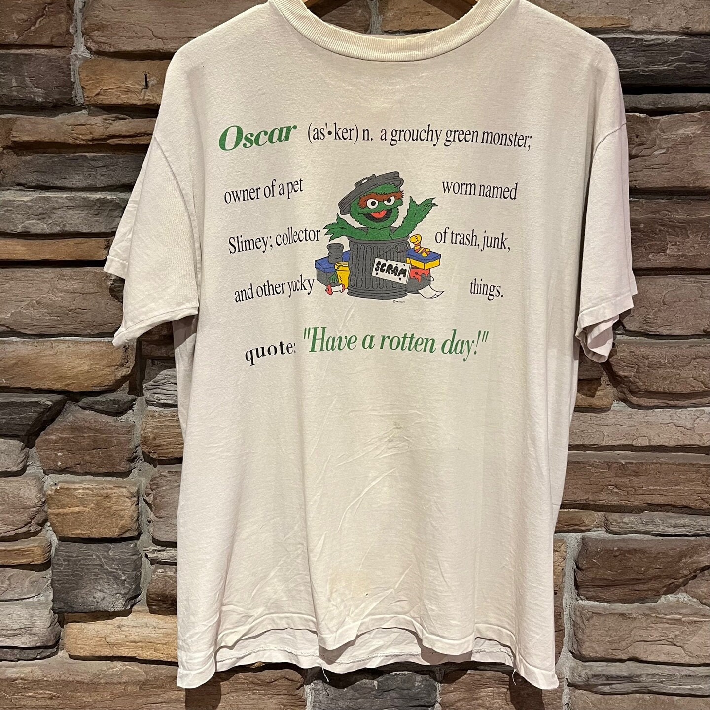 Vintage Oscar the Grouch "have a Rotten Day" T-shirt | Vintage T-shirt ...
