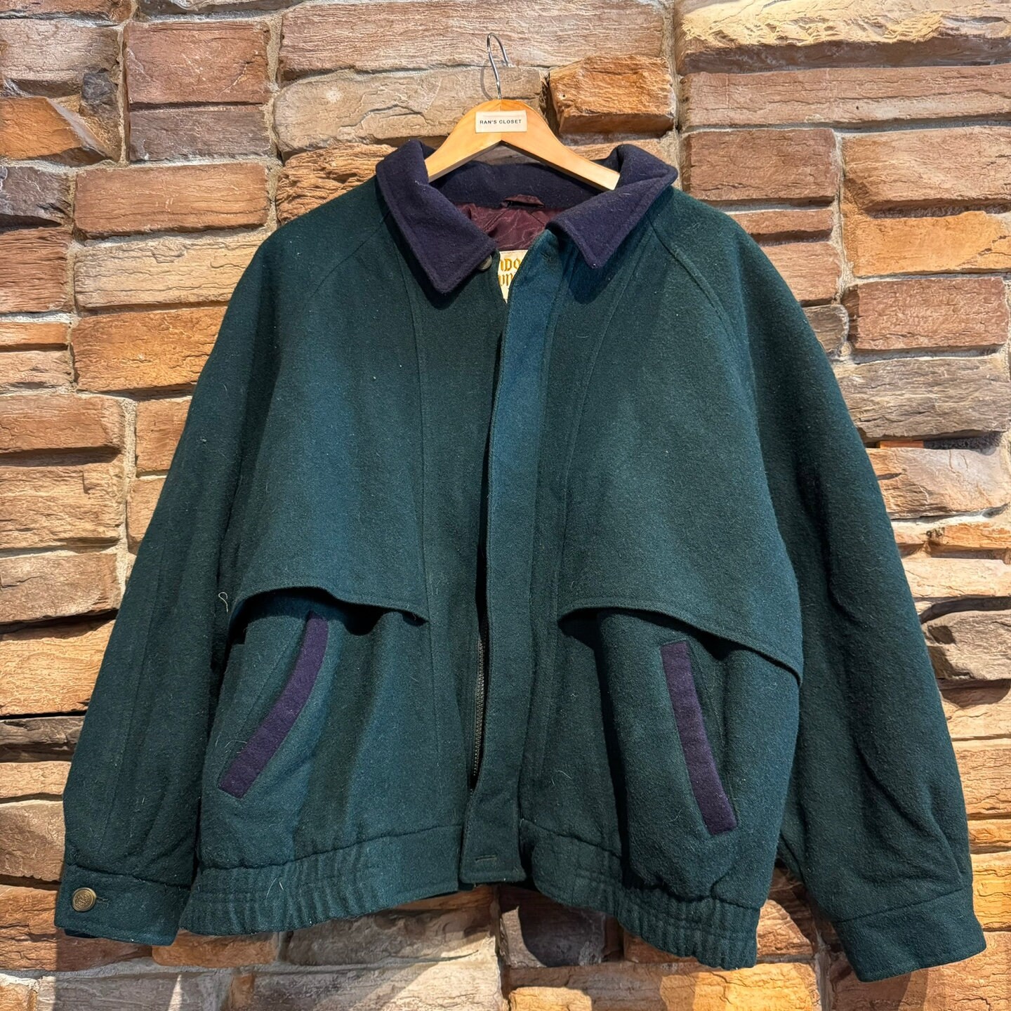 Vintage Dark Teal London Towne Jacket With Purple Accents Vintage ...