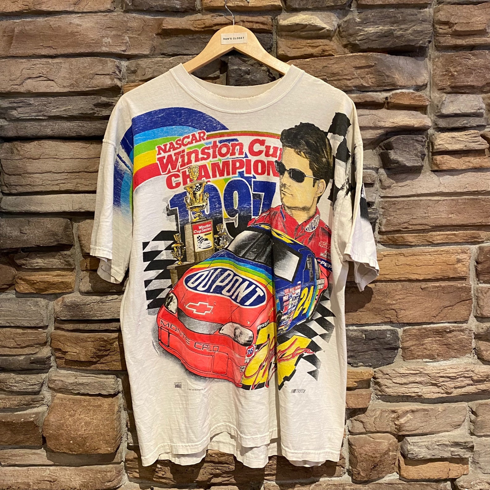 1997 Vintage NASCAR Winston Cup Championship Racing T-shirt | Vintage T ...