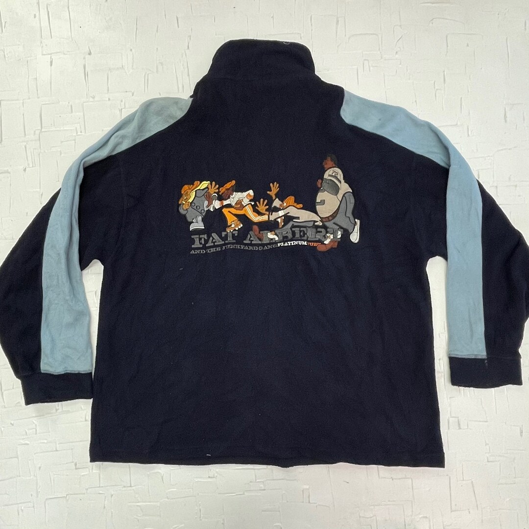 Vintage Platinum FUBU Fat Albert Fleece Quarter-zip Sweatshirt ...