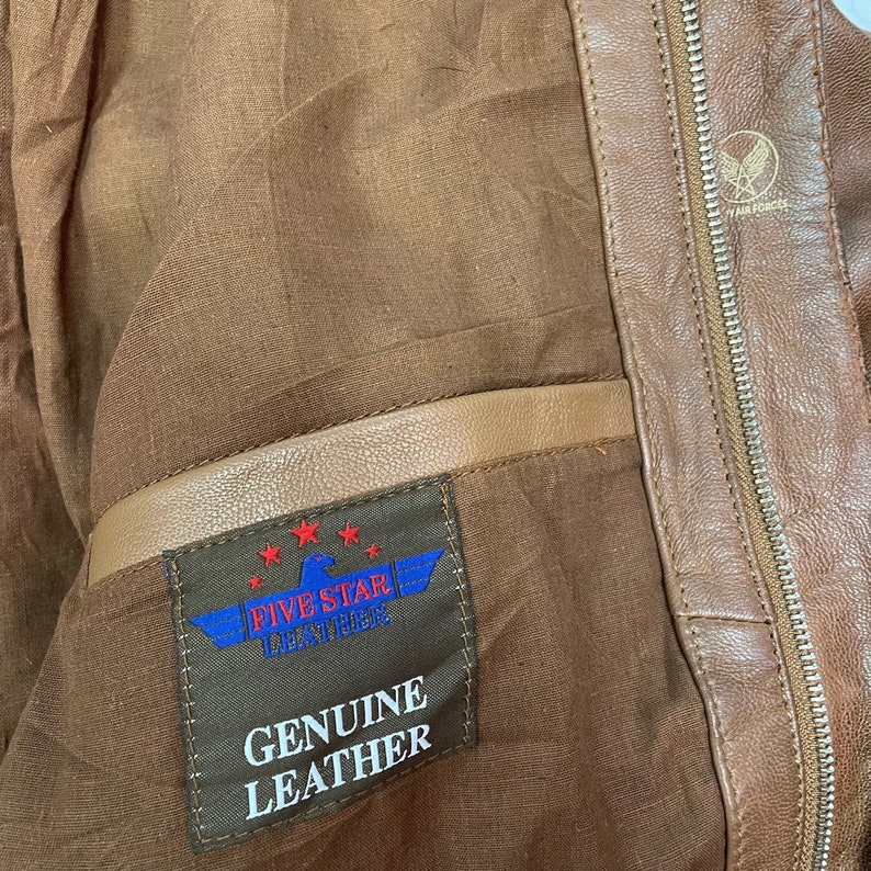 Vintage Five Star Leather Air Force U.S Army Type A2 Jacket Vintage ...