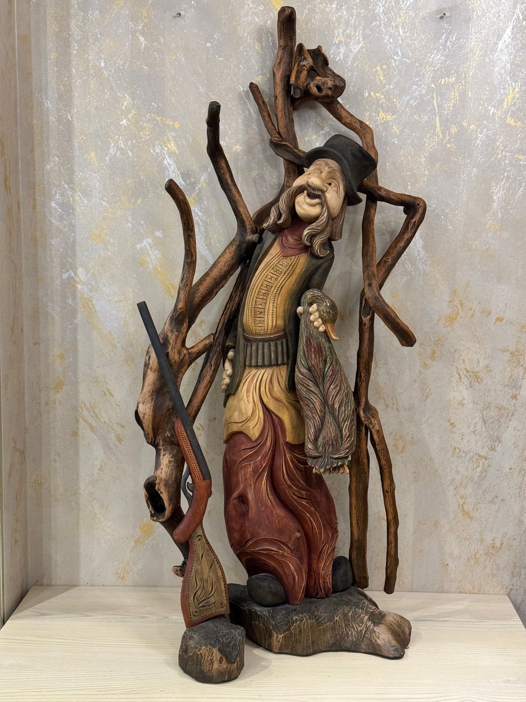 Wood Carving, Wood Sculpture, Handmade, Wooden Statue, Carved Wood - Etsy