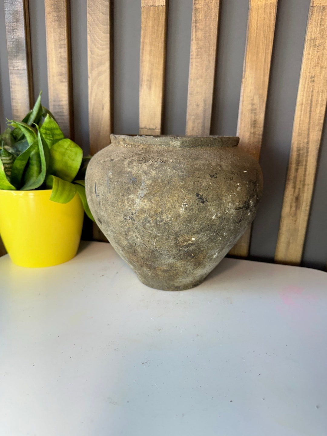 Ancient Clay Pot, Antique Clay Vessel, Rustic Ceramic Bowl, Pottery Jug ...