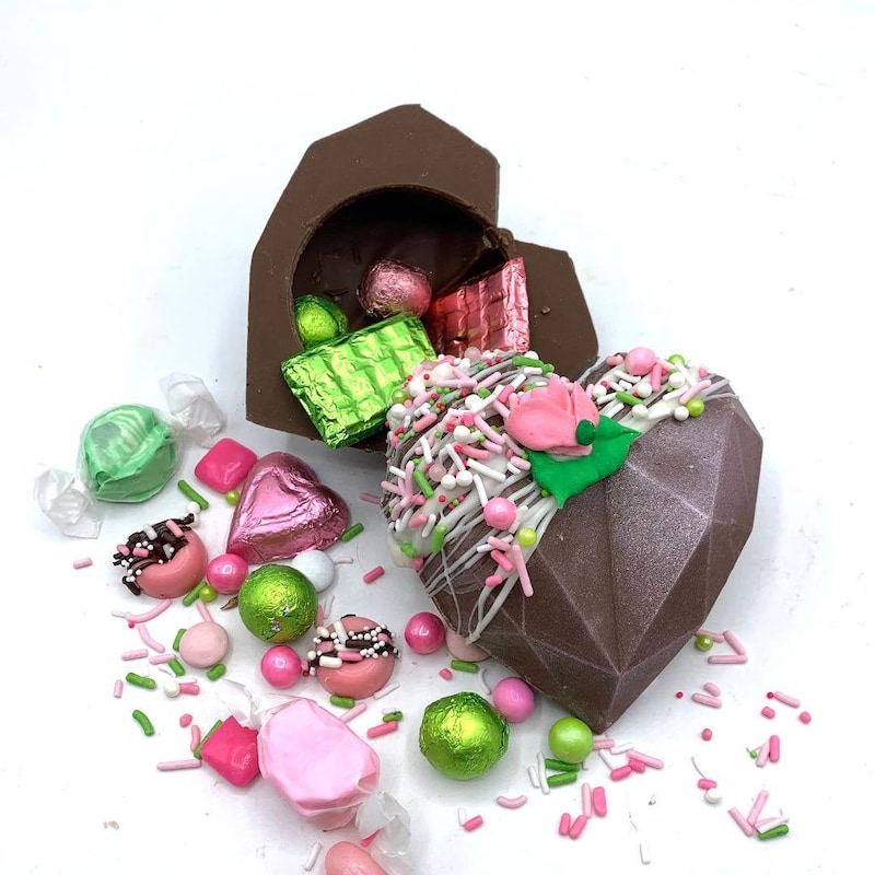 Chocolate Breakable Heart - Etsy
