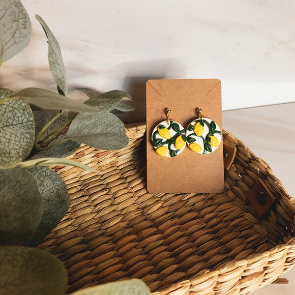 Lemon Earrings - Etsy