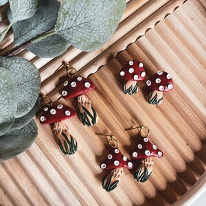 Clay Cottage Cottagecore Nature Woodland Red and White Spotted - Etsy