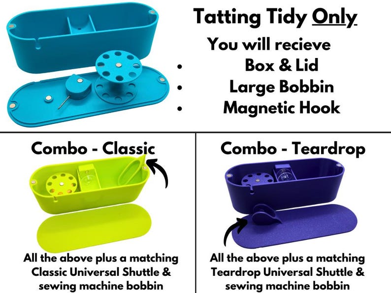 Tatting Tidy - Functional Magnetic Storage Container for Bringing Your ...