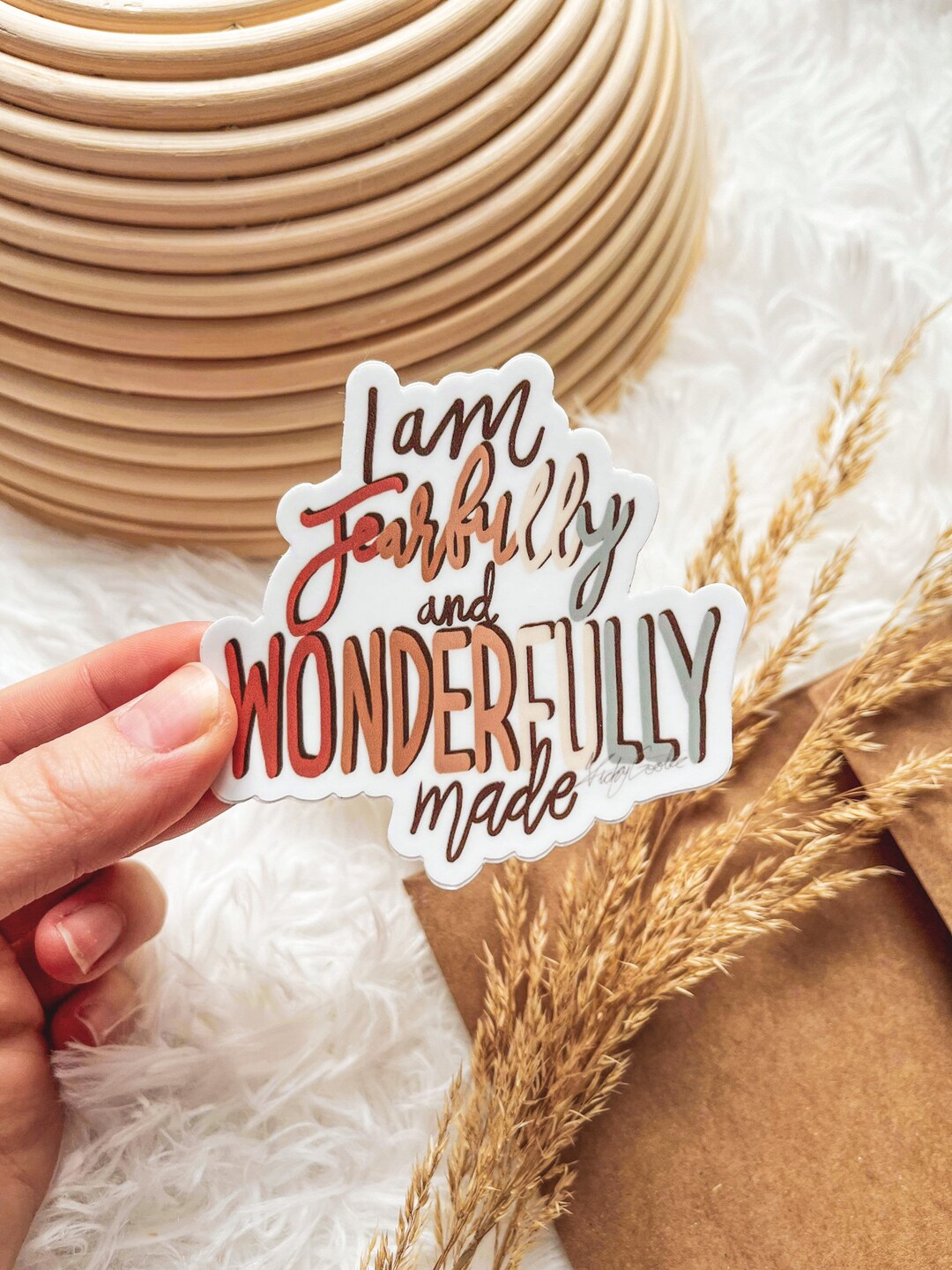 I Am Fearfully and Wonderfully Made Sticker - Etsy