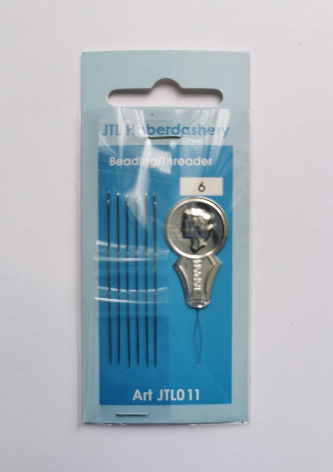 1 Pack of 6 Beading Needles With a Needle Threader, Fine Hand Sewing ...