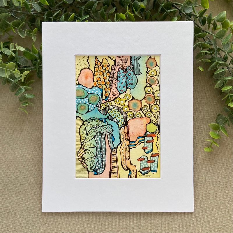 Watercolor Doodle - Etsy