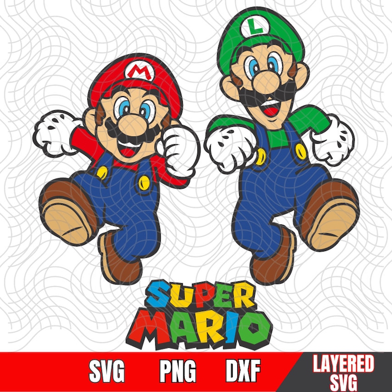 Mario Svg - Etsy