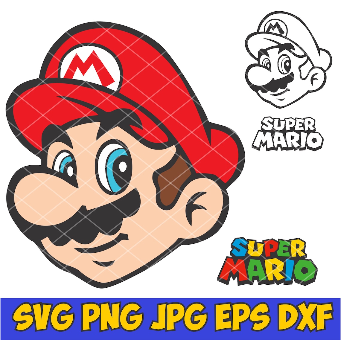 Super Mario Svg Mario Svg Cricut Svg Silhouette Video Game | Etsy